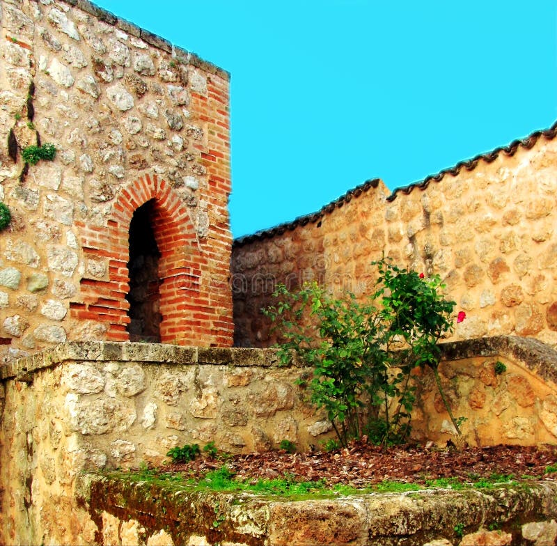 Arabic castle stock image. Image of palm, fortification - 11287841