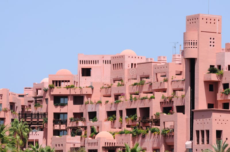 The Arabic Style Villas in Luxury Hotel Stock Image - Image of hotel ...