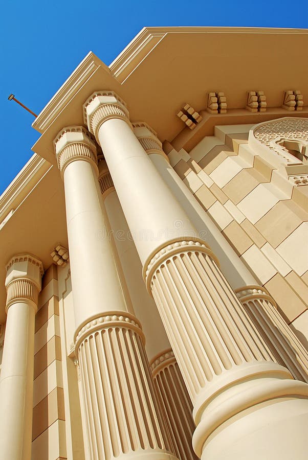 Arabic Style Architecture in Dubai Stock Image - Image of middle ...