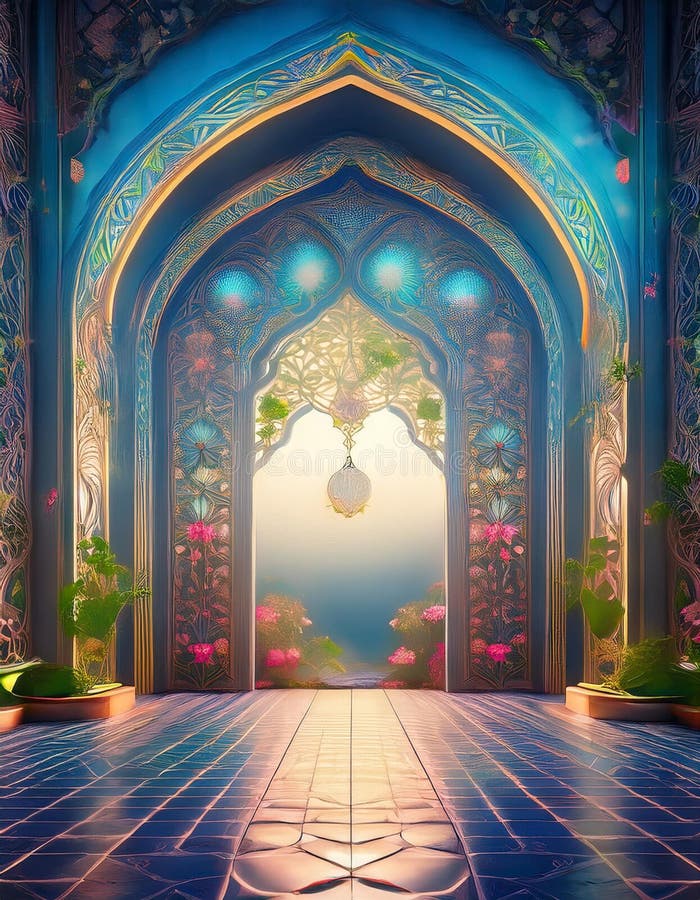 Arabic style frame stock illustration. Illustration of morocco - 367800476