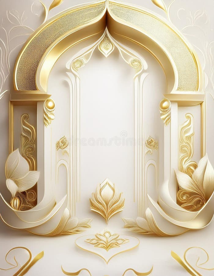 Arabic style frame stock illustration. Illustration of circle - 367801158