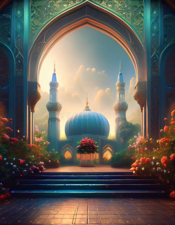 Arabic style frame stock illustration. Illustration of design - 367800549