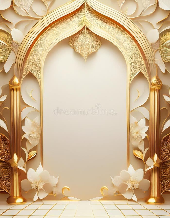 Arabic style frame stock illustration. Illustration of ancient - 367800746