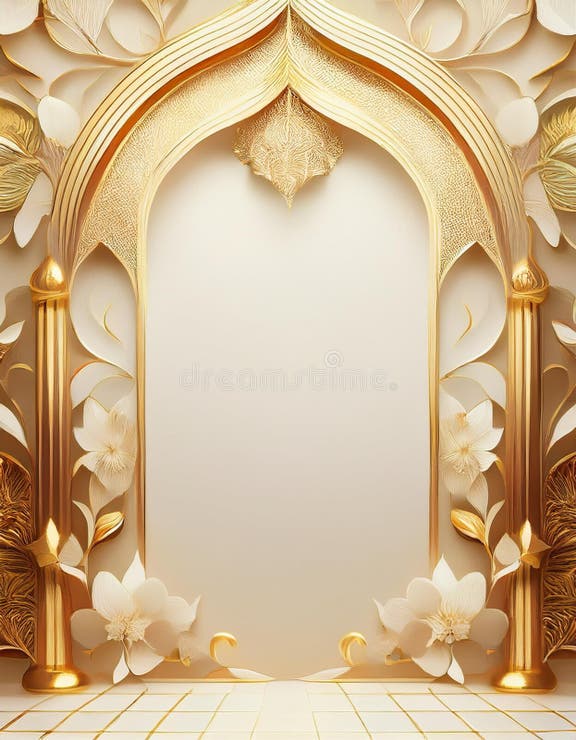 Arabic style frame stock illustration. Illustration of ancient - 367800746