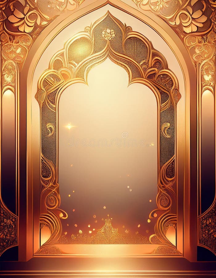 Arabic style frame stock illustration. Illustration of circle - 367800917