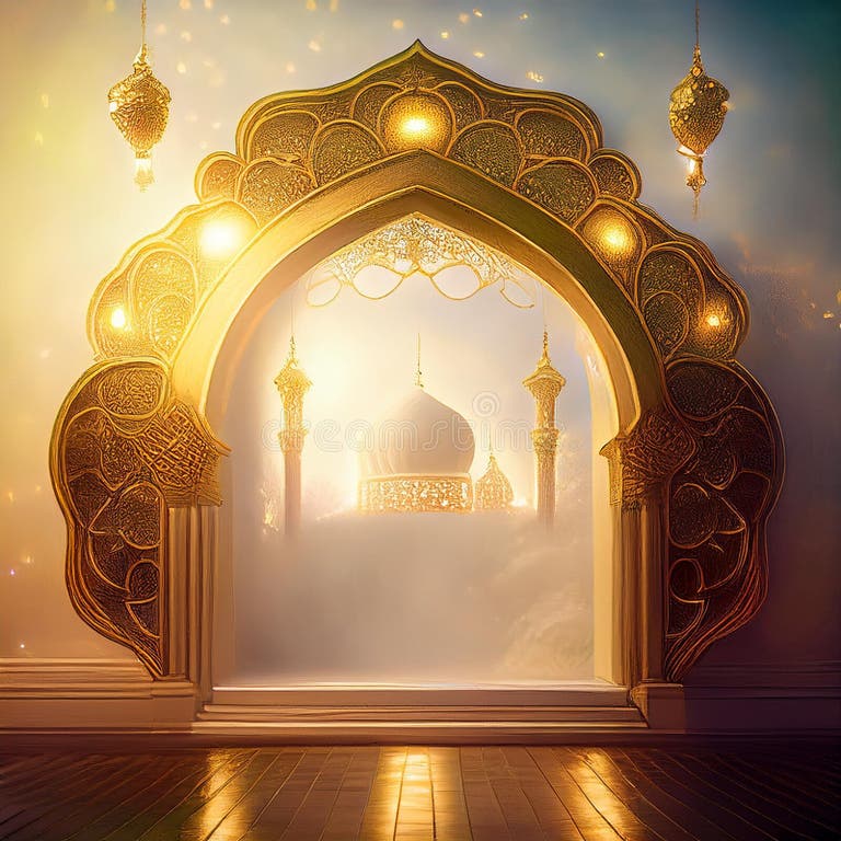Arabic style frame stock illustration. Illustration of arch - 367800434