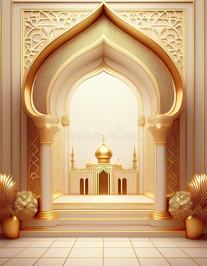 Arabic style frame stock illustration. Illustration of ceiling - 367800435