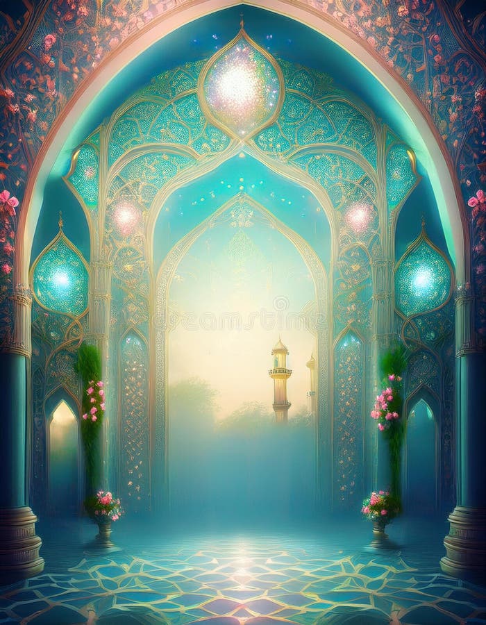 Arabic style frame stock illustration. Illustration of pattern - 367800498