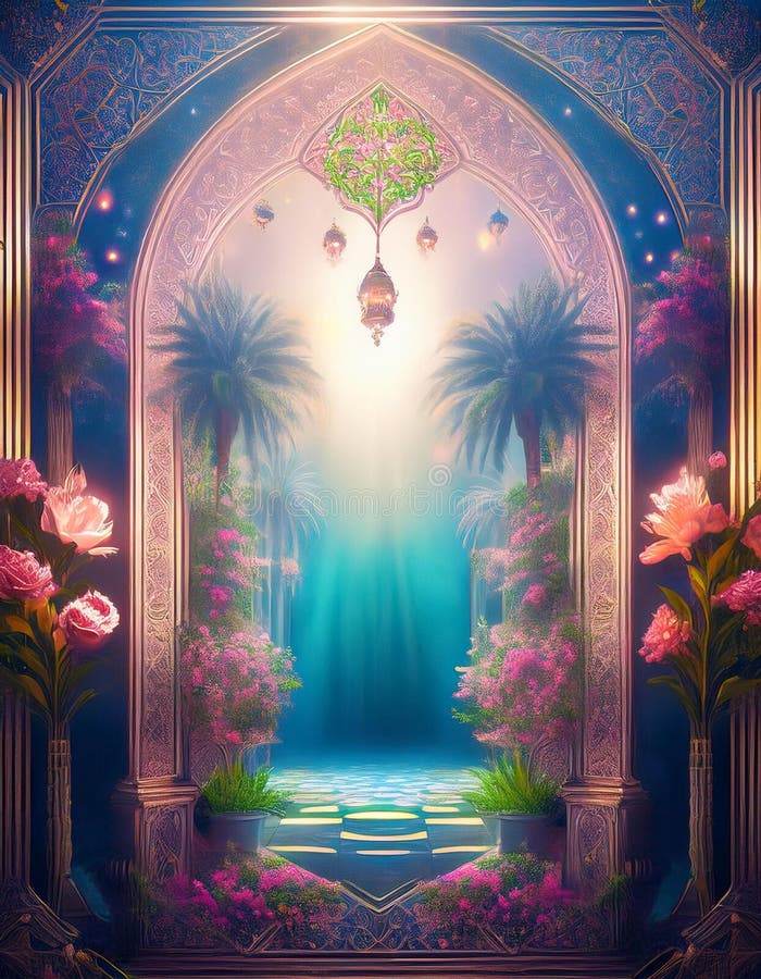 Arabic style frame stock illustration. Illustration of brand - 367800506