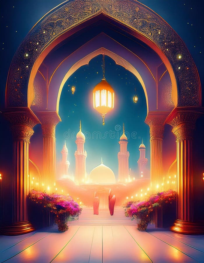 Arabic style frame stock illustration. Illustration of arabic - 367800532