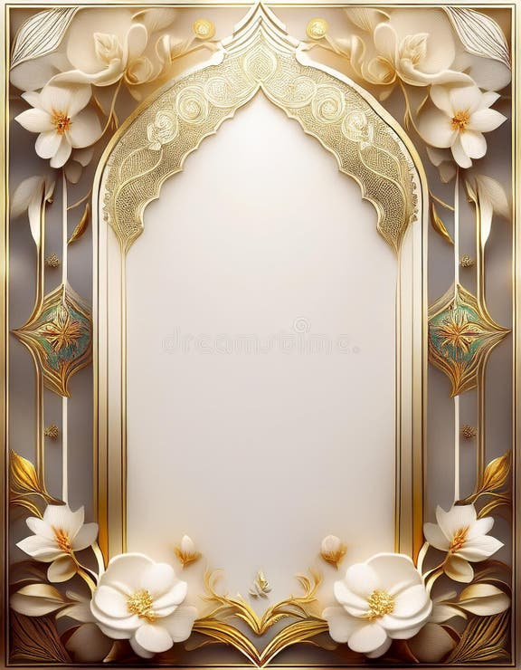 Arabic style frame stock illustration. Illustration of background ...