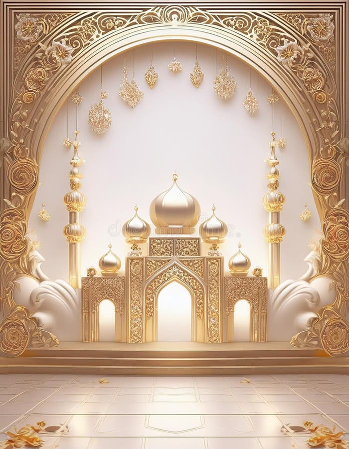 Arabic style frame stock illustration. Illustration of background ...