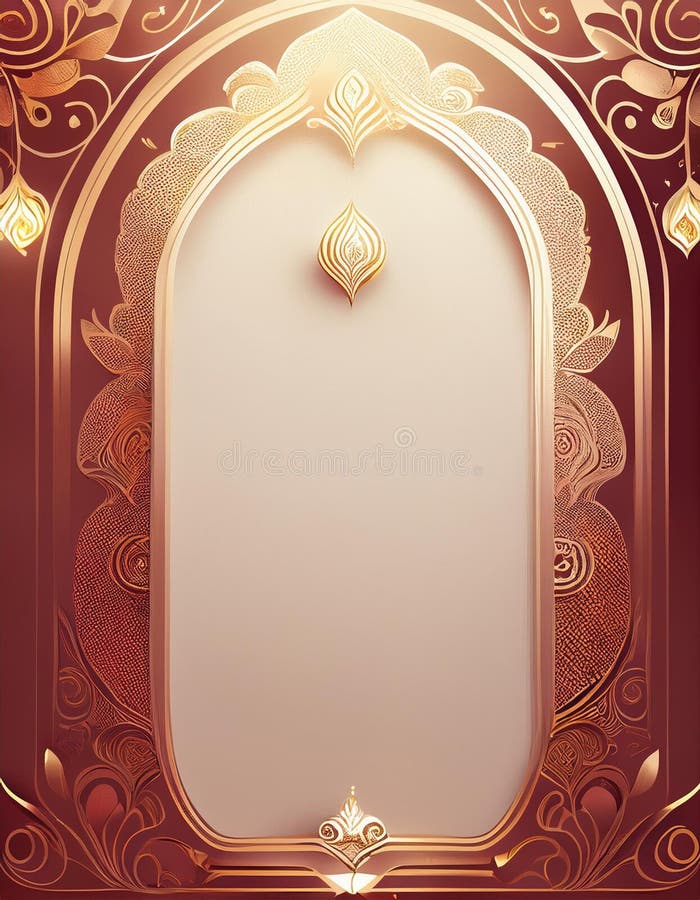 Arabic style frame stock illustration. Illustration of symmetry - 367801019