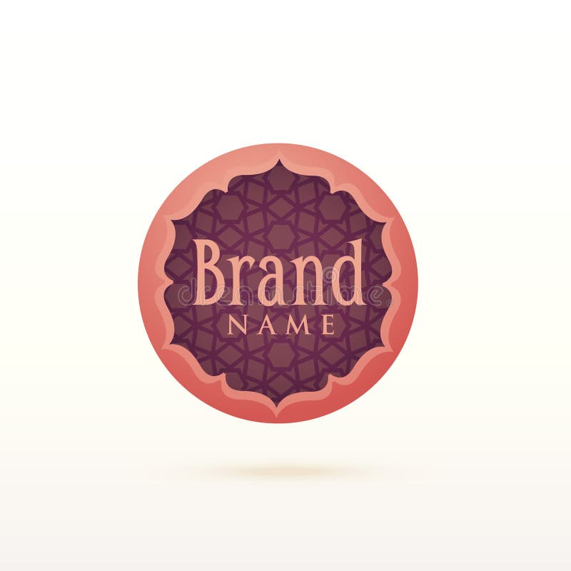 Arabic Style Logo Design Template Stock Vector - Illustration of ...