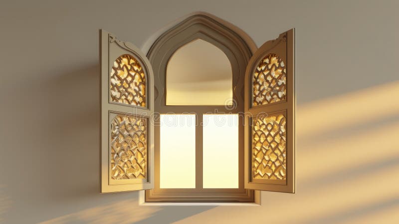 Arabic Style Open Window stock photo. Image of traditional - 307105310