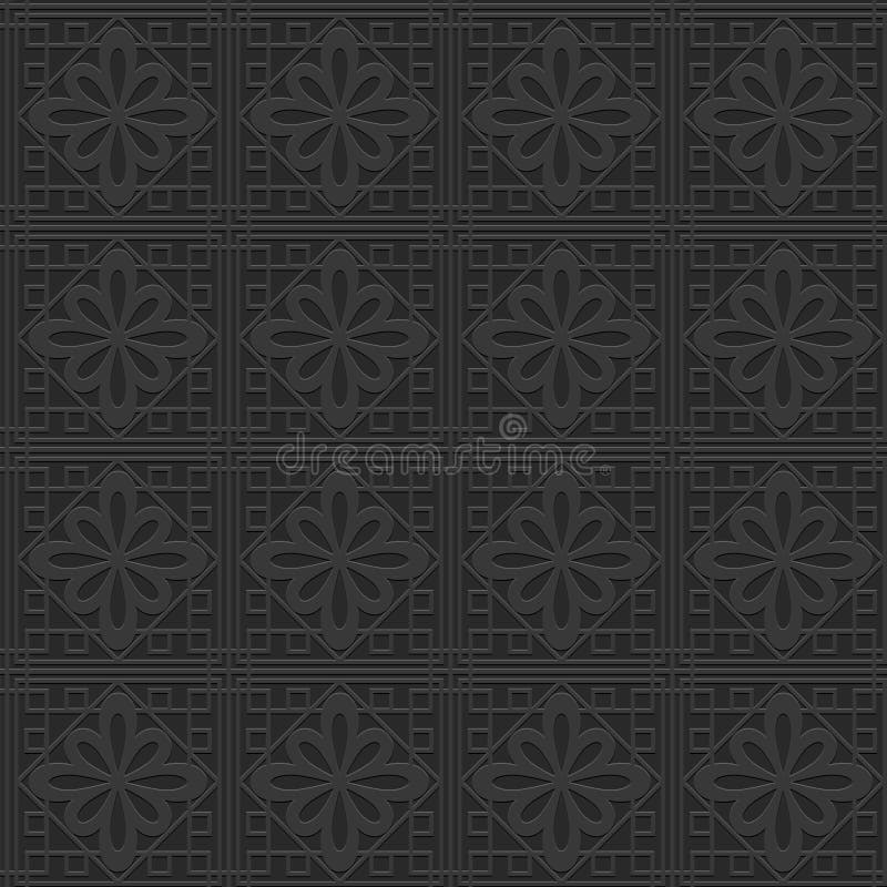 Arabic Style Seamless Pattern, Arabesque Ornate Black Monochrome ...