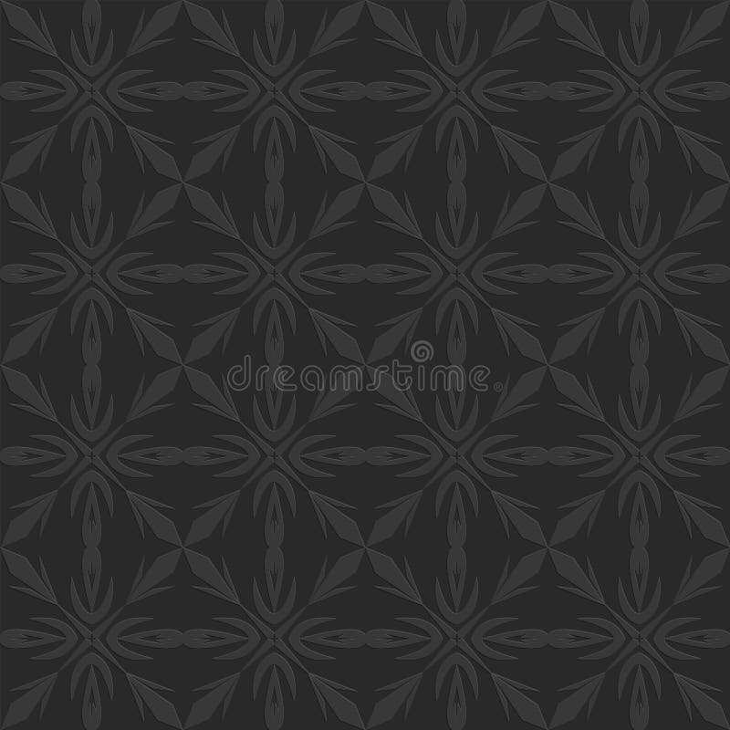 Arabic Style Seamless Pattern, Arabesque Ornate Black Monochrome ...