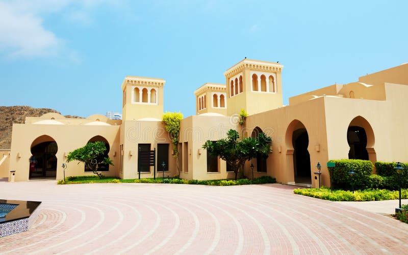 The Arabic Style Villas in Luxury Hotel Stock Photo - Image of outdoor ...