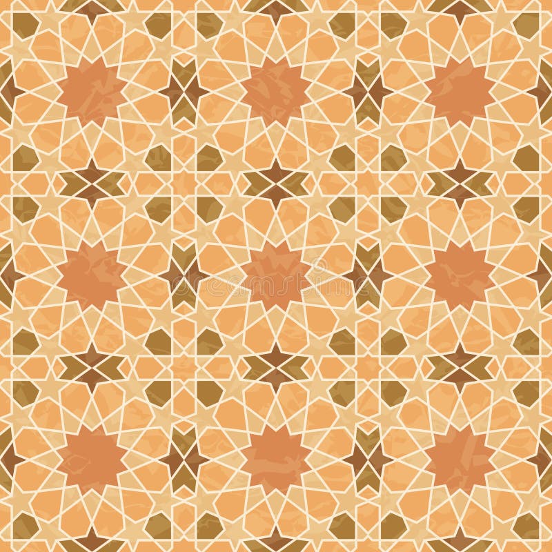 Arabic Style Vintage Mosaic Pattern Stock Vector - Illustration of ...