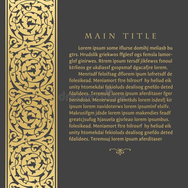 Arabic Floral template. stock vector. Illustration of motif - 115054205