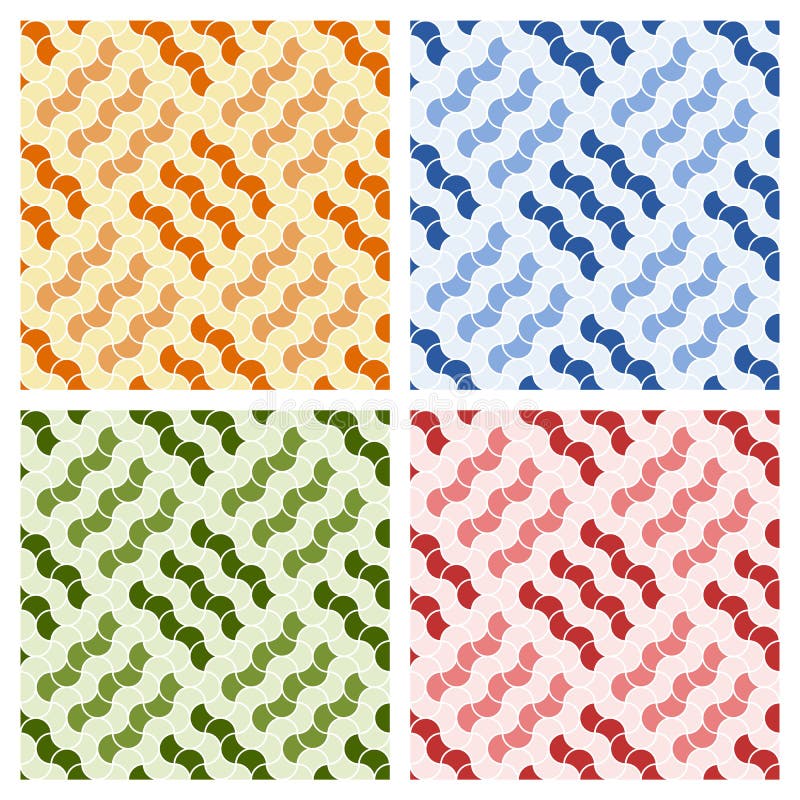 Arabic Design Seamless Patterns Stock Vector - Illustration of blue ...