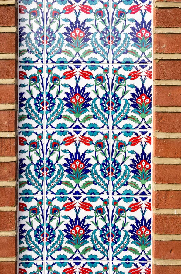 Arabic tiles stock photo. Image of flower, brick, islamic - 43336170