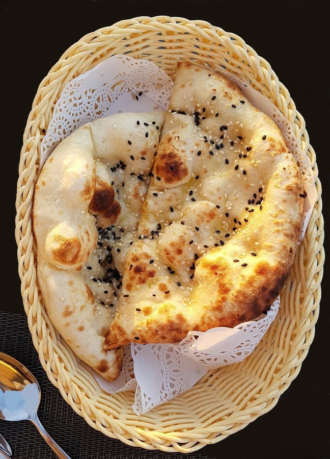 Arabic Traditional Flat Bread. Stock Image - Image of freshness ...