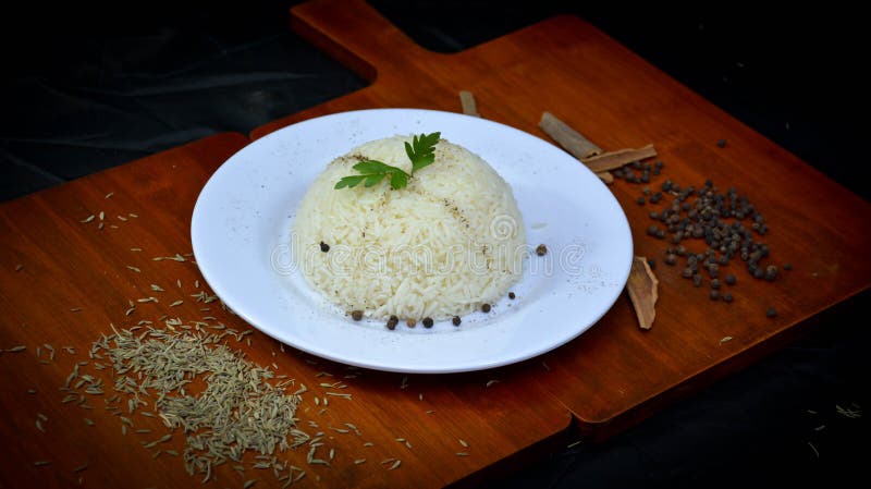 Arabic Traditional Food RICE. Middle Eastern Plat Stock Photo - Image ...
