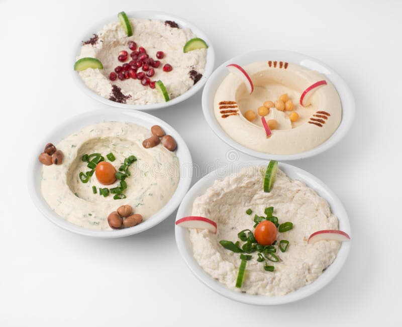 Traditional Lebanese Food stock image. Image of hummus - 22004651