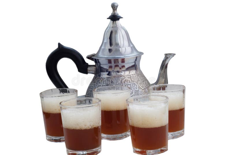Arabic traditional tea stock photo. Image of marrakesh - 181759402