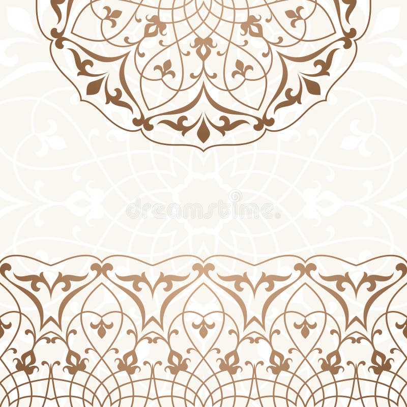 Arabic vintage ornament stock vector. Illustration of netting - 121863217