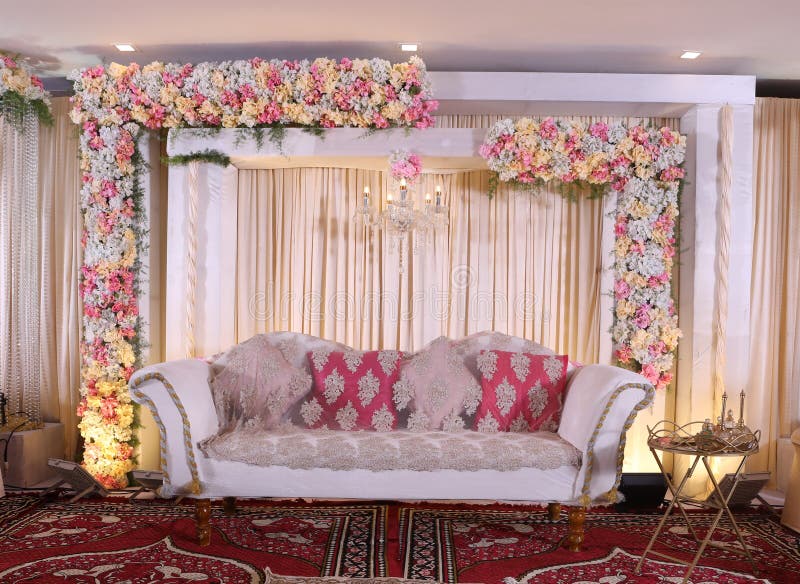 Arabic Wedding Stage Decoration Stock Photo - Image of arabic ...