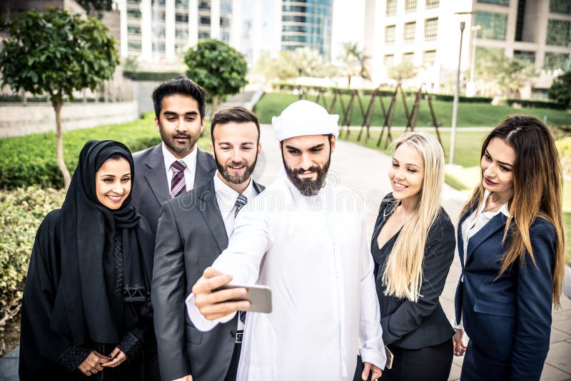Arabic and Western Business People Stock Image - Image of culture ...