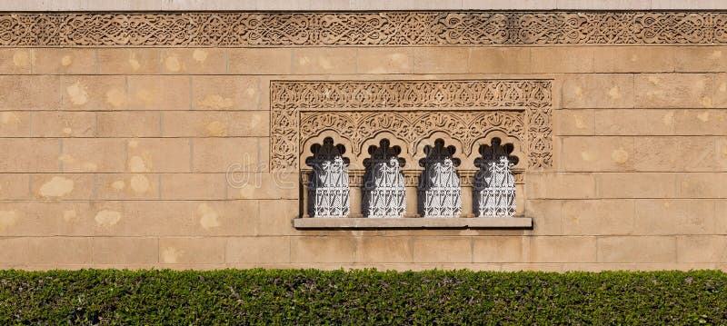 Arabic window and facade stock photo. Image of column - 29499856