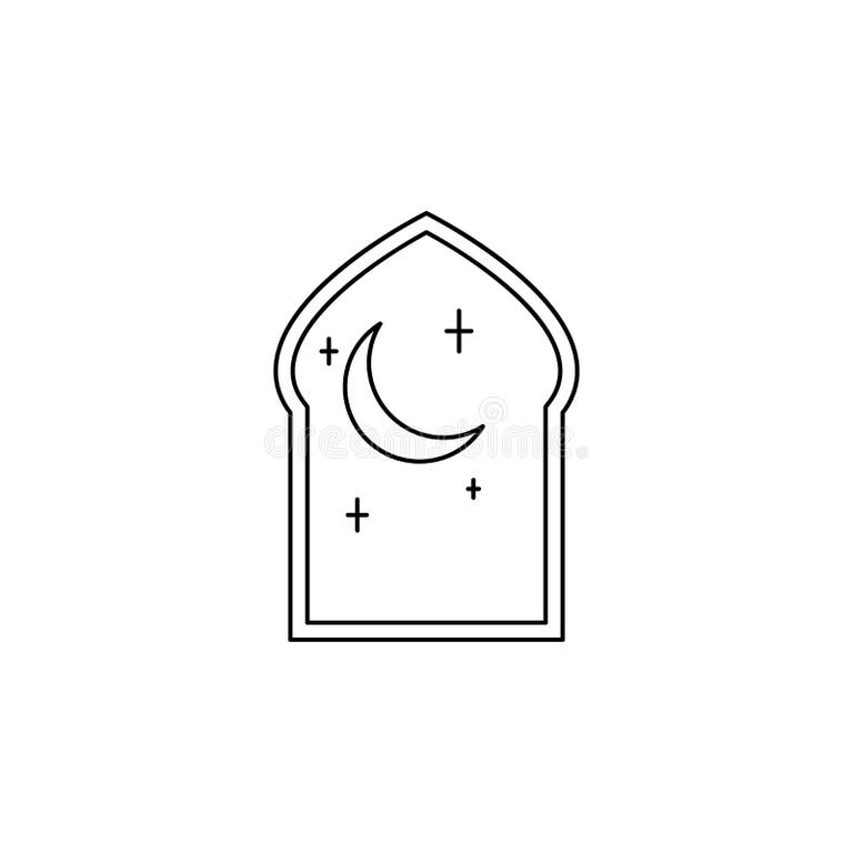Arabic Window Icon. Element of Arab Culture Icon for Mobile Concept and ...