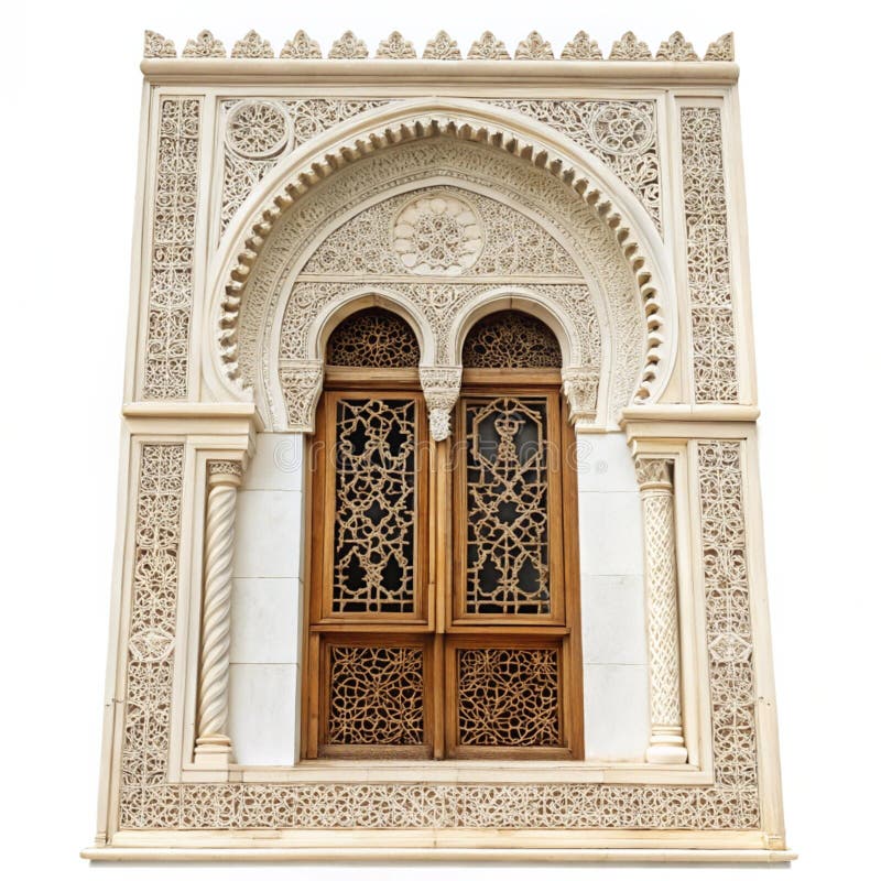 Arabic Window on White Background Stock Illustration - Illustration of ...