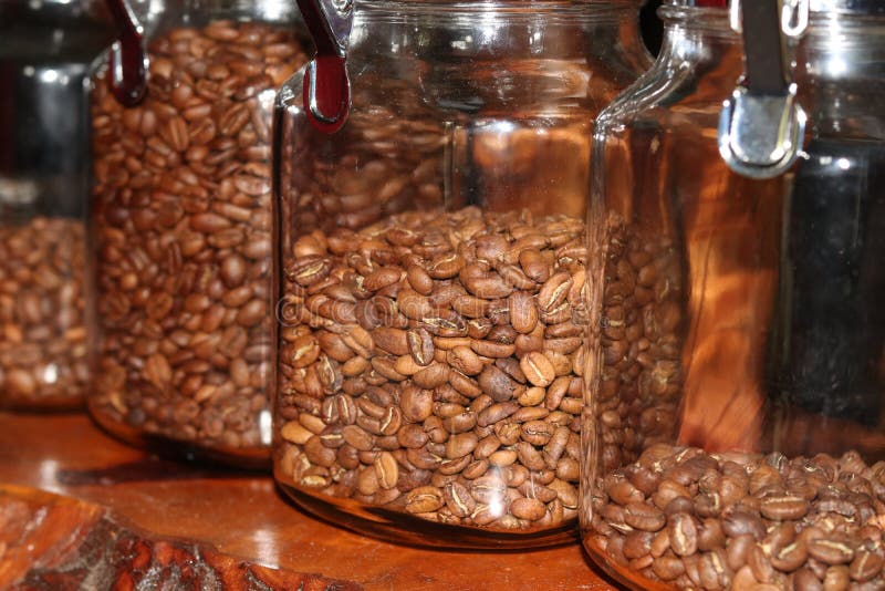 Arabica Coffee Roasted Bean from Indonesia Stock Photo - Image of ...