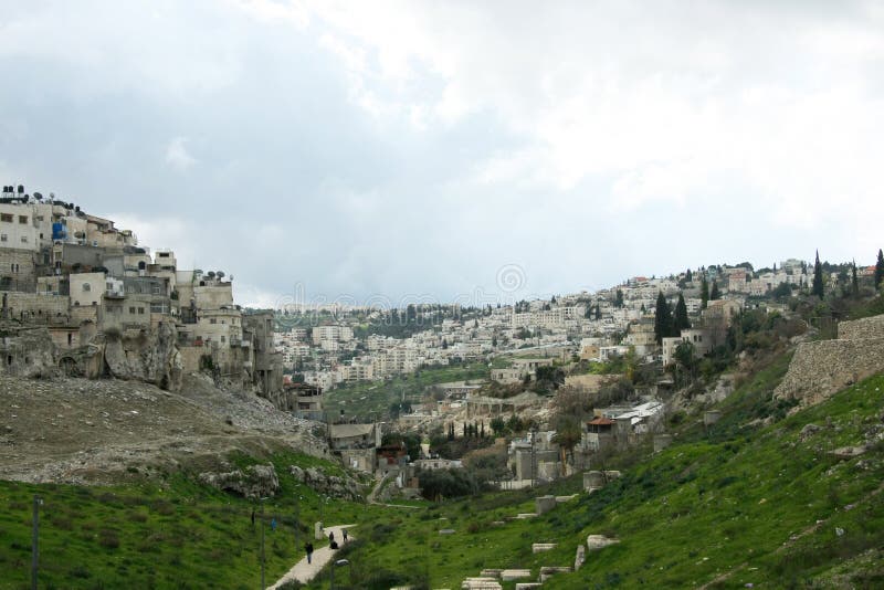 Tal Gehenna Hinnom in Jerusalem, Israel Stockbild - Bild von landschaft ...