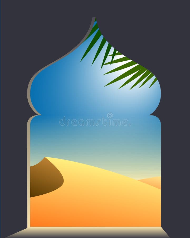 Magische arabische Nacht stock abbildung. Illustration von schönheit ...