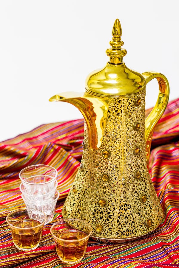 Iconic Abrian Tygte Och Data Symboliserar Arabisk Gästfrihet ...