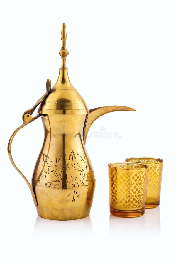 Arabiskt Kaffe Objects Krukar Fotografering för Bildbyråer - Bild av ...