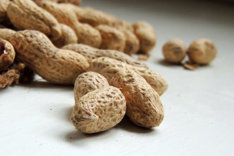 Arachides dans la peau photo stock. Image du nourriture - 95903988