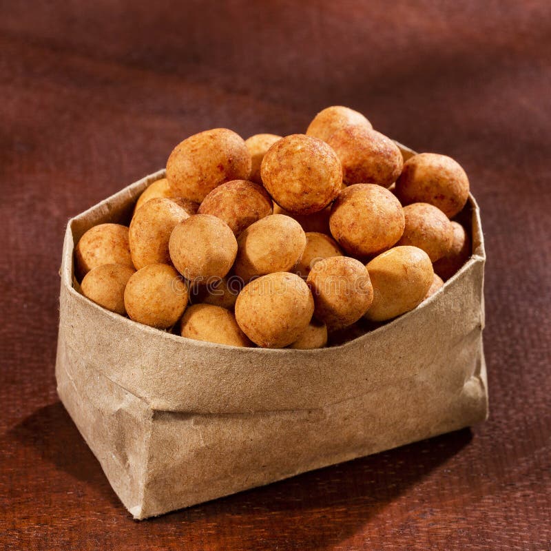 Arachis Hypogaea - Organic Mexican Peanuts in Paper Bag Stock Photo ...