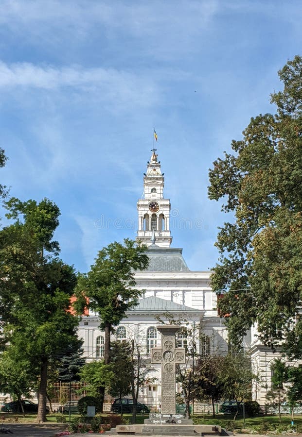 City Hall Building - Arad City, Arad County - Romania Stock Photo ...