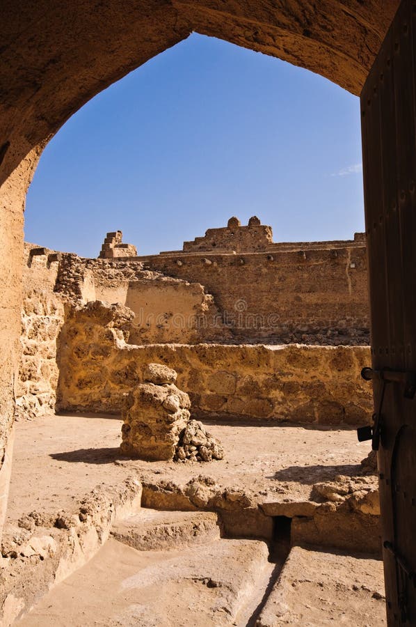 Islamic fort- Tunisia stock image. Image of color, medina - 10858303