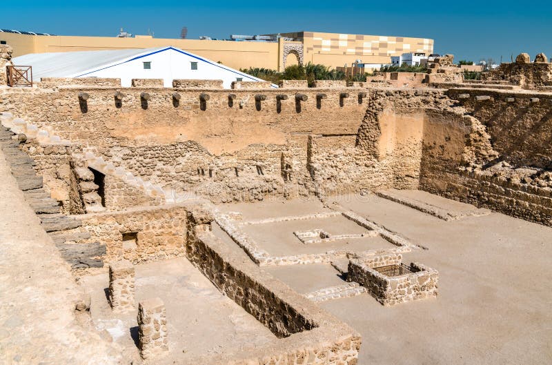 Arad Fort Sull'isola Di Muharraq Nel Bahrain Immagine Stock - Immagine ...