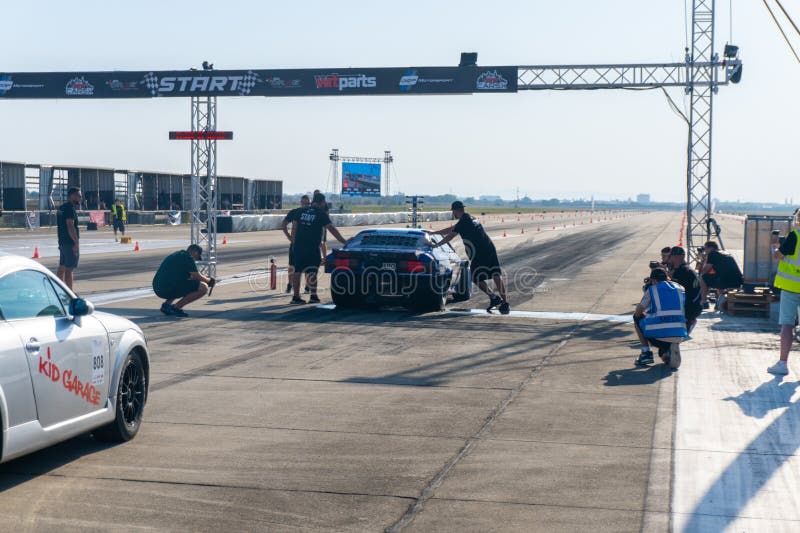 Arad Arad Romania - 11 25 2024: Drag Racing Start Line Editorial Image ...
