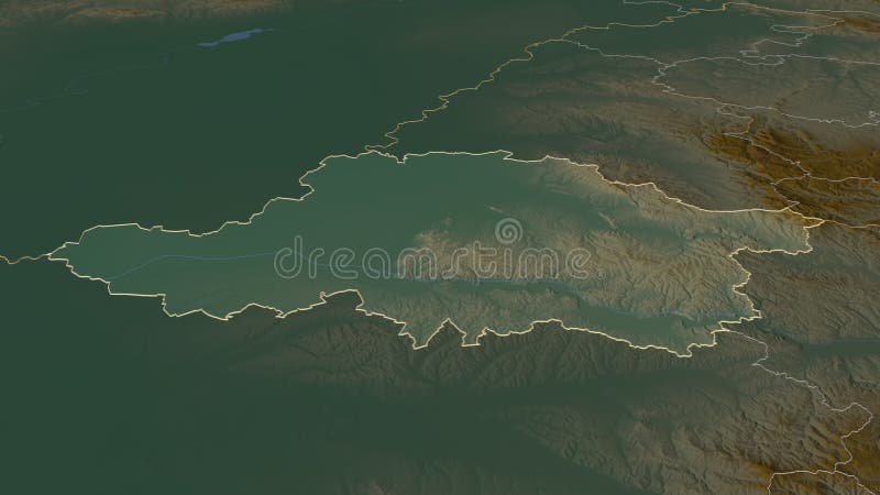 Arad, Romania - Outlined. Relief Stock Illustration - Illustration of ...