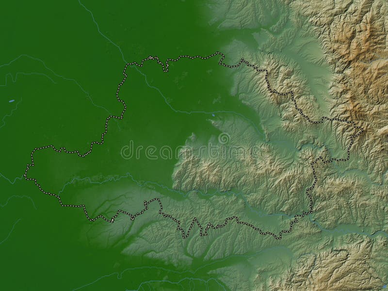 Arad, Romania. Physical. No Legend Stock Illustration - Illustration of ...