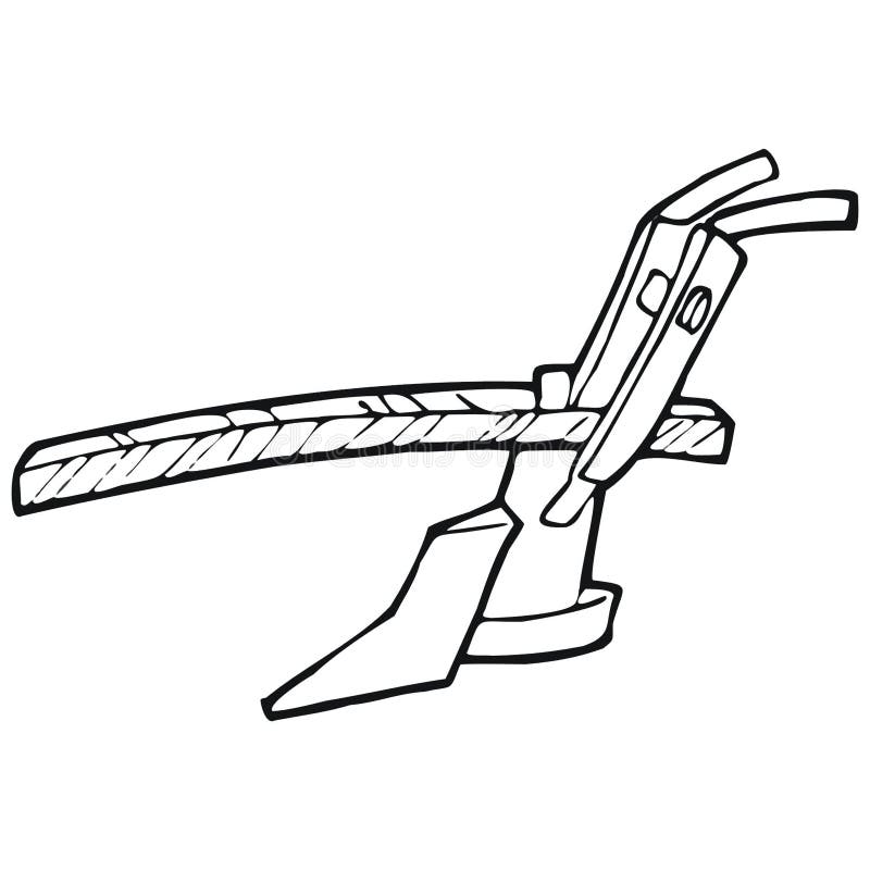 Arado ilustración del vector. Ilustración de vector, rural - 3289233